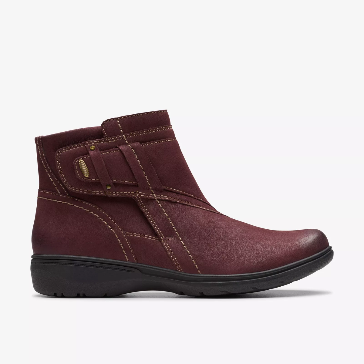 Clarks Women's Carleigh Style Wine Nubuck 26179512 – THE SHOE PLAZA