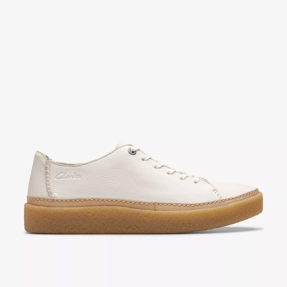 Clarks Men's Oakpark Low White Leather – THE SHOE PLAZA