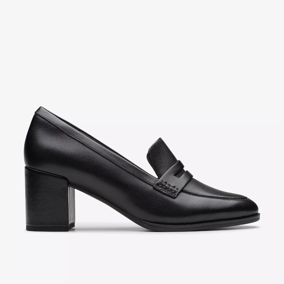 Clarks Women's Freva55 Edge Black Leather – THE SHOE PLAZA