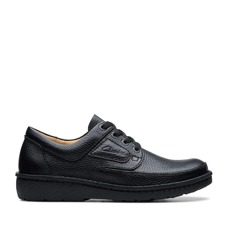 Clarks Men's Nature II Black Grained Leather 26142039 – THE SHOE PLAZA