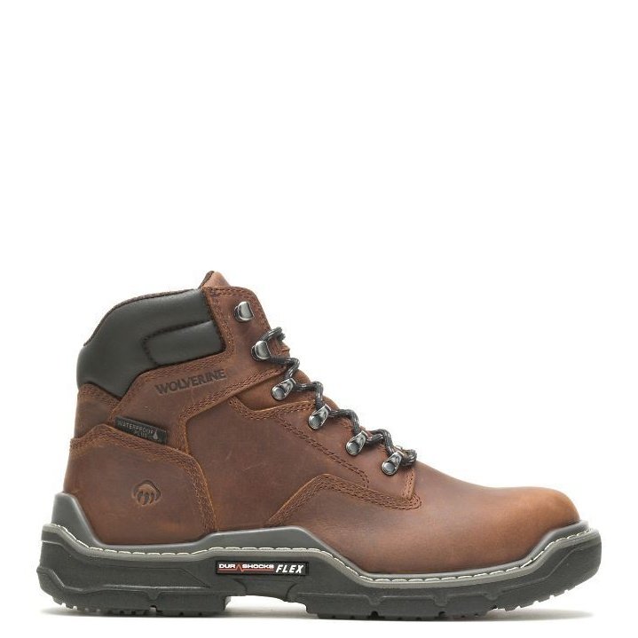 Wolverine Men's Raider DuraShocks® Waterproof 6" CarbonMAX® Work Boot ...