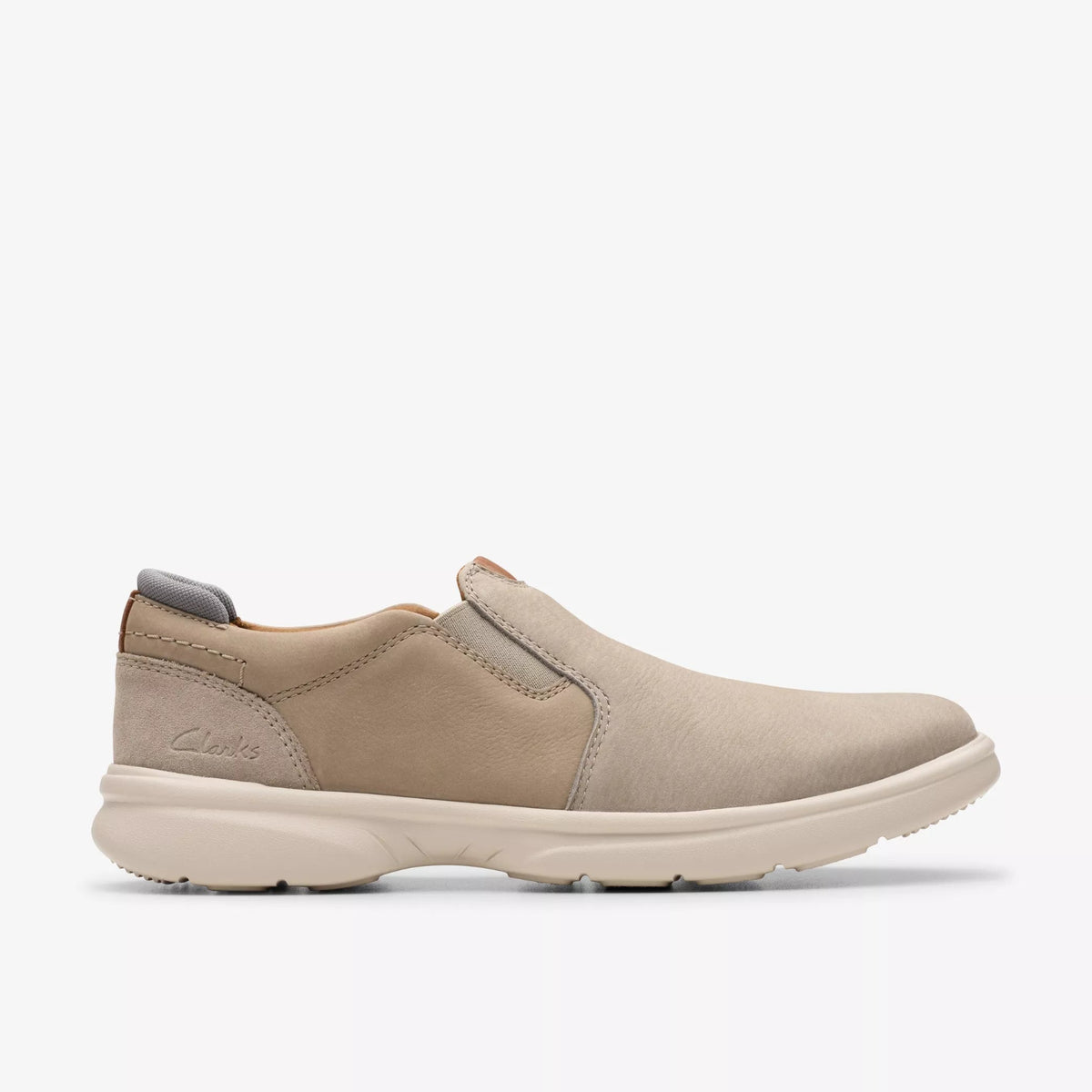 Clarks Men's Bradley Ease Light Grey Nubuck 26181910 – THE SHOE PLAZA