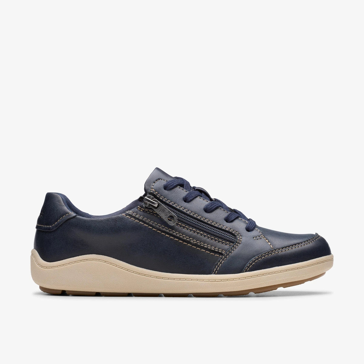 Clarks Women's Bryianne Bayla Blue Leather 26184079 – THE SHOE PLAZA