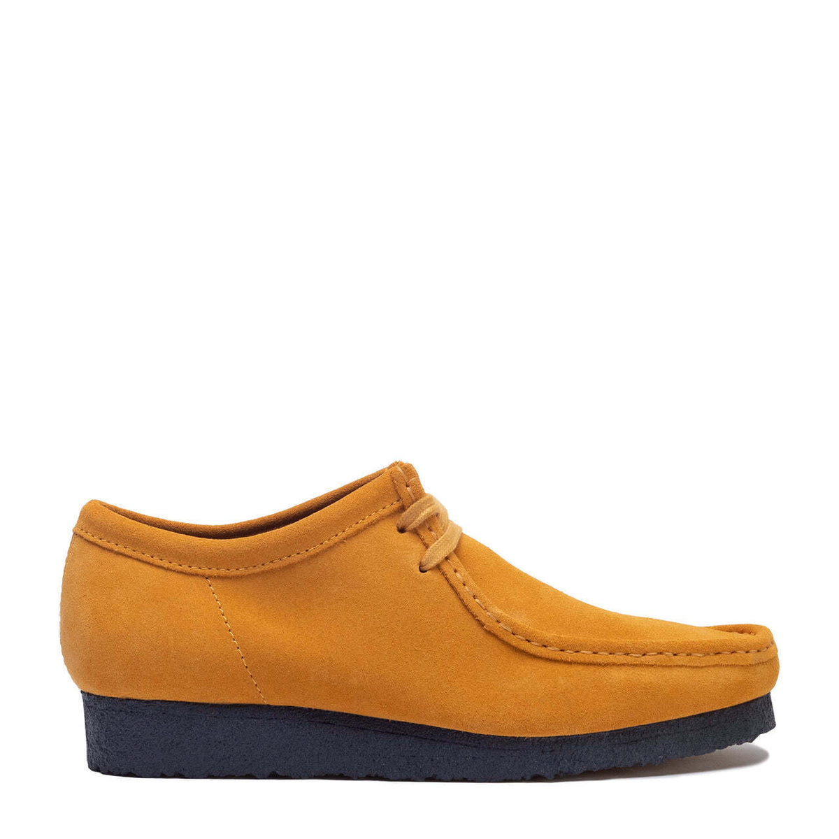 Clarks Men's Wallabee Low Yellow/Blue Suede – THE SHOE PLAZA