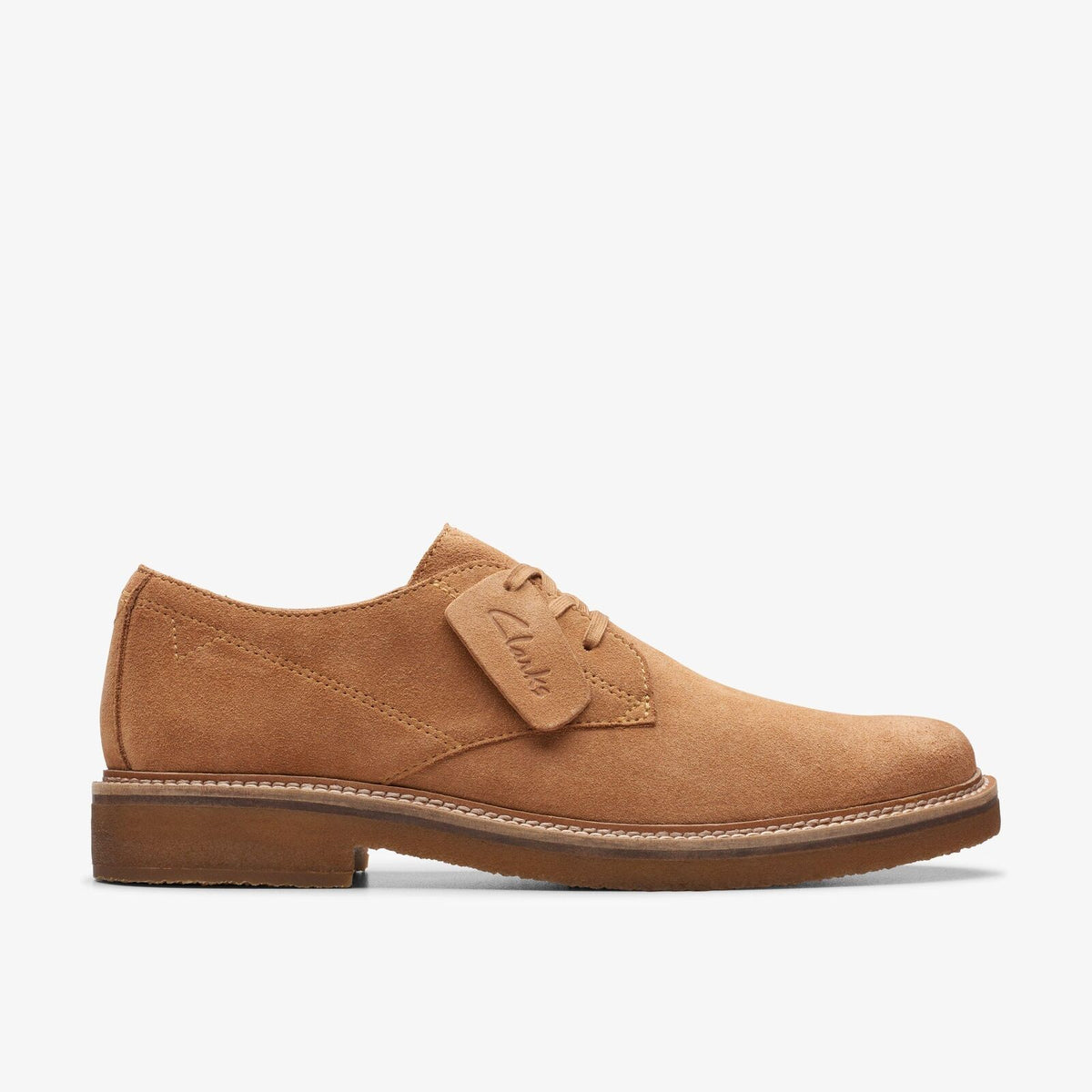 Clarks Men's Clarkdale Derby Light Tan Suede – THE SHOE PLAZA