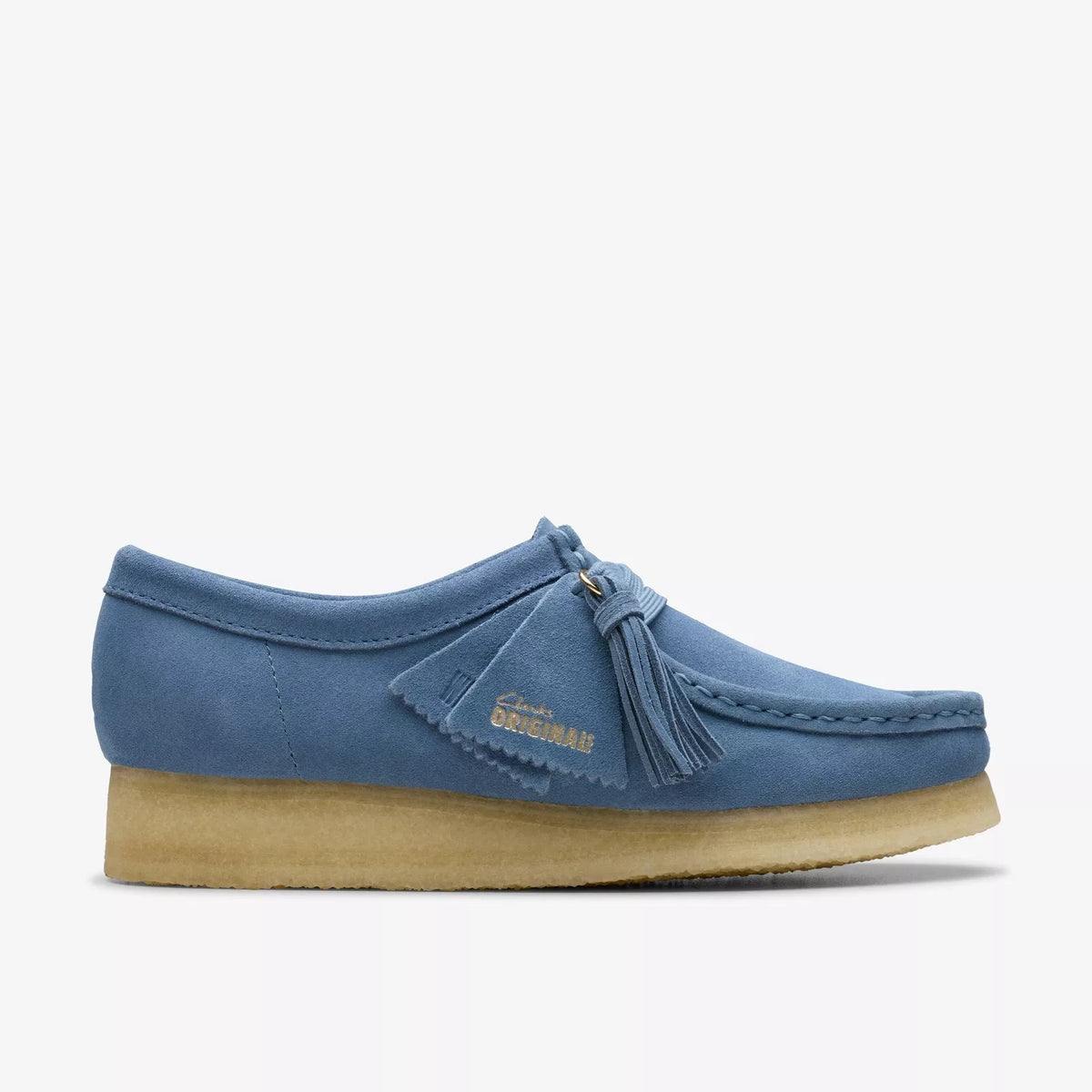 Clarks Women Wallabee French Blue Suede 26179157 – THE SHOE PLAZA