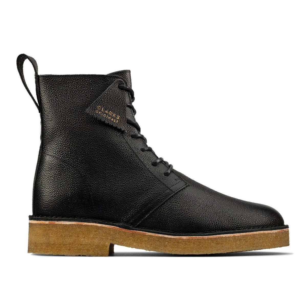 Clarks Mens Mali 2 Boots Black Scotch Grain – THE SHOE PLAZA