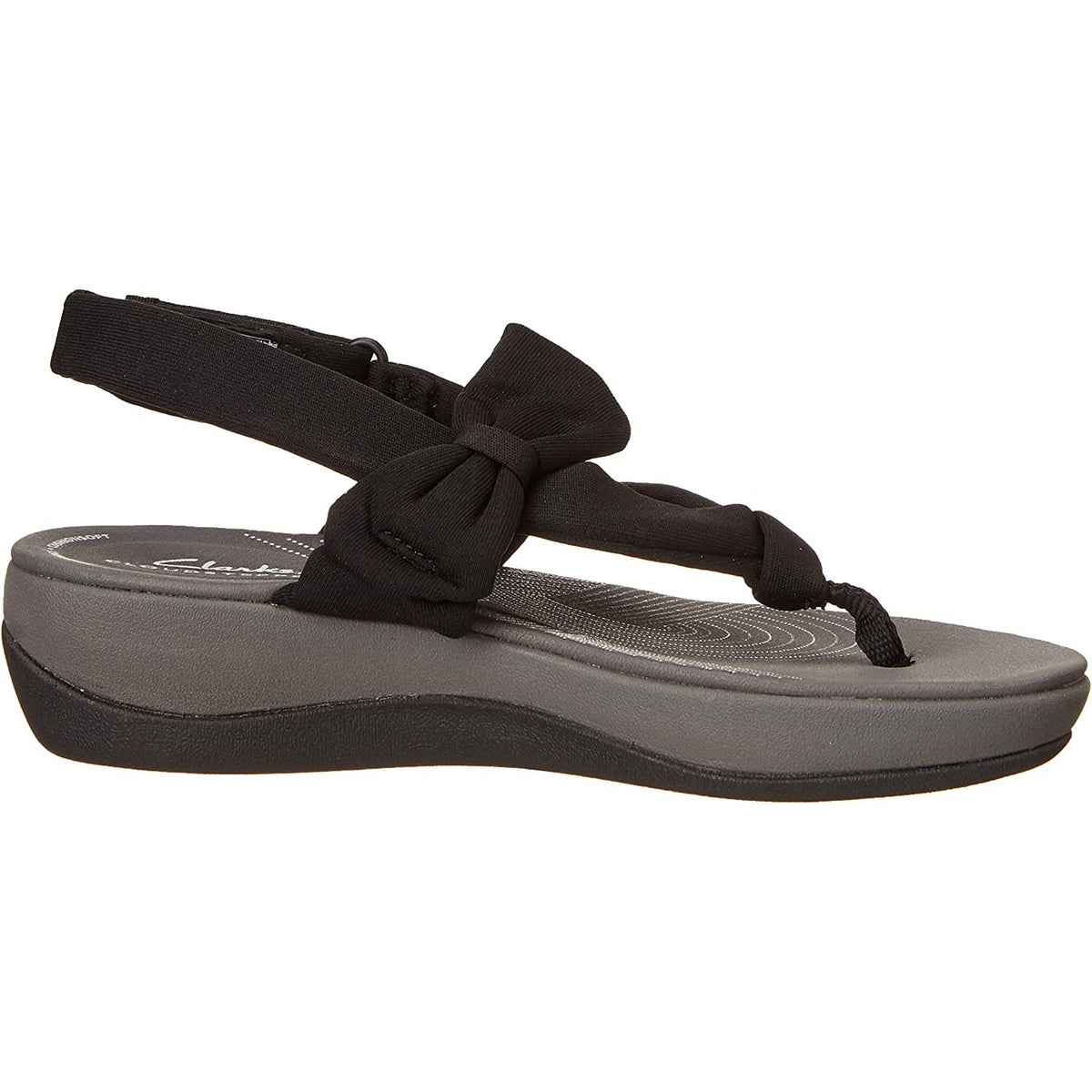 Clarks Women's Arla Nicole Black Textile – THE SHOE PLAZA