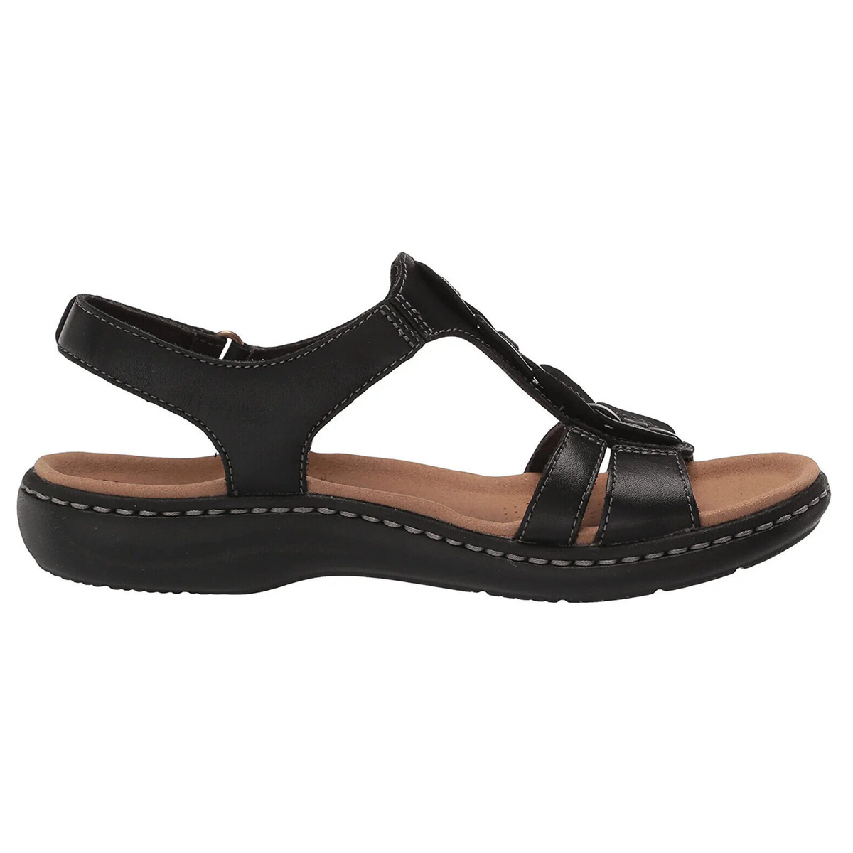 Clarks Women's Laurieann Kay Shoes Black Leather – THE SHOE PLAZA