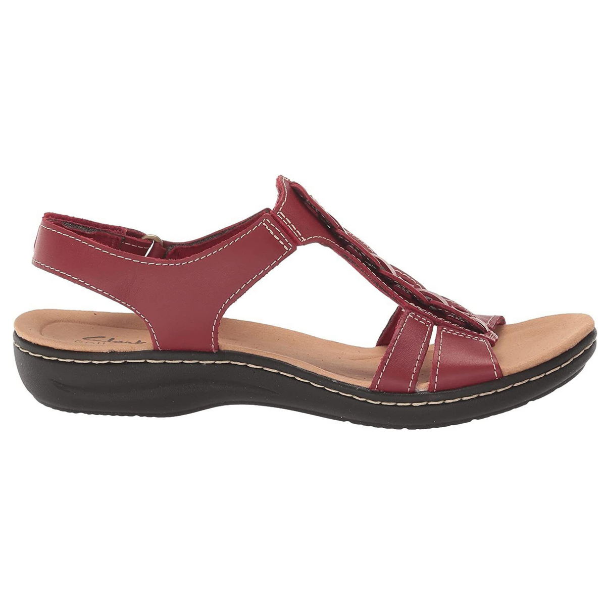Clarks Women's Laurieann Kay Shoes Red Leather – THE SHOE PLAZA